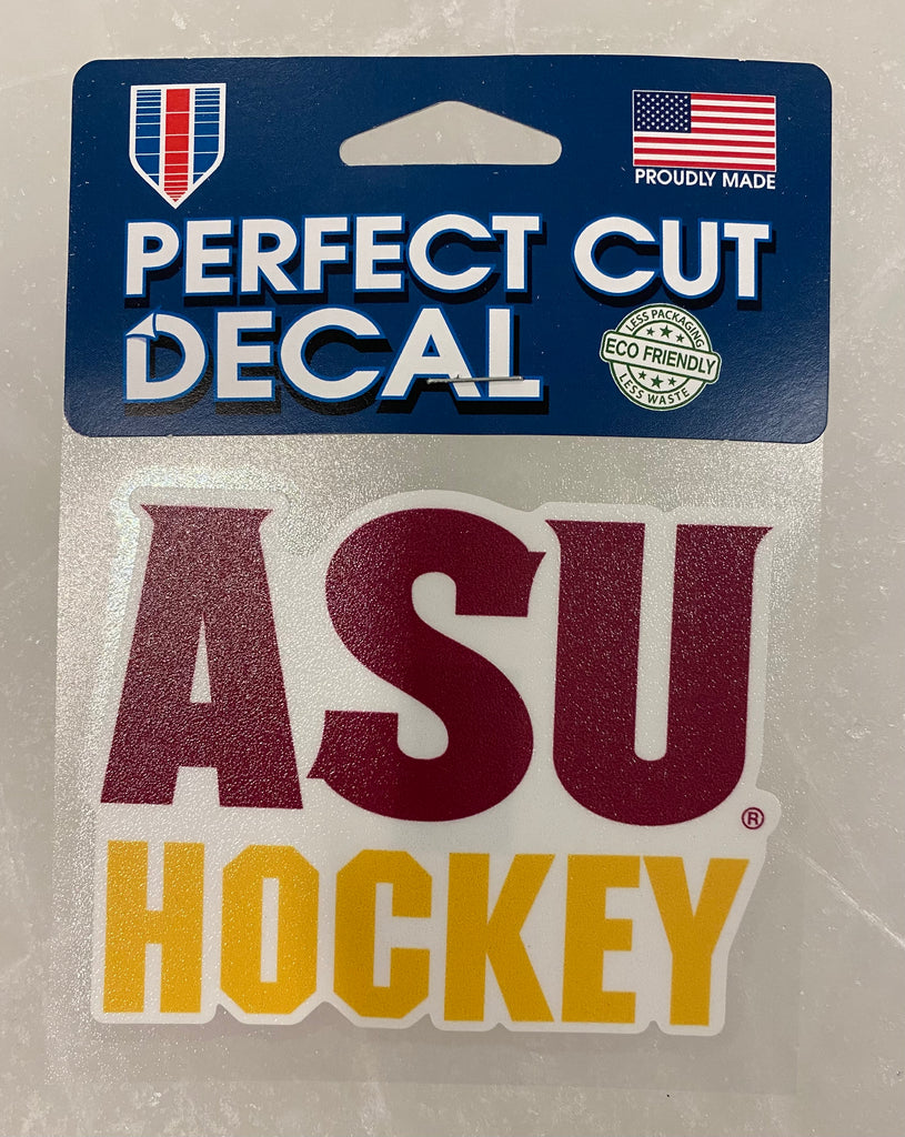 ASU Hockey 4" x 4" Perfect Cut Decal – Devils Hockey Shop